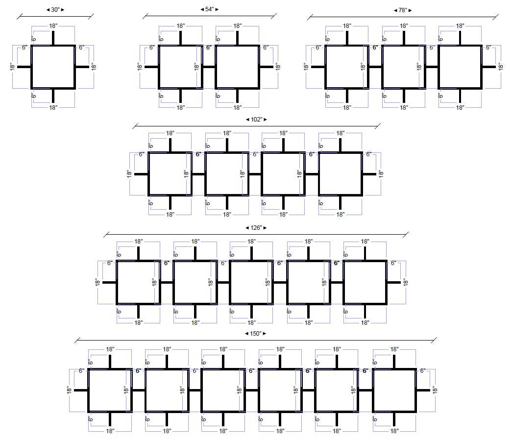 Wall Molding Kit- Paintable Wall Trim- Accent Wall- Wall Squares- Squa ...